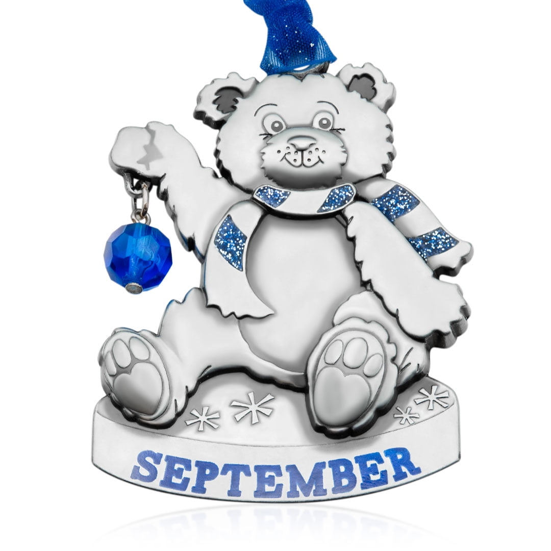 Personalized Birthstone Bear Birthday Month Sign Vintage Pewter Metal ...