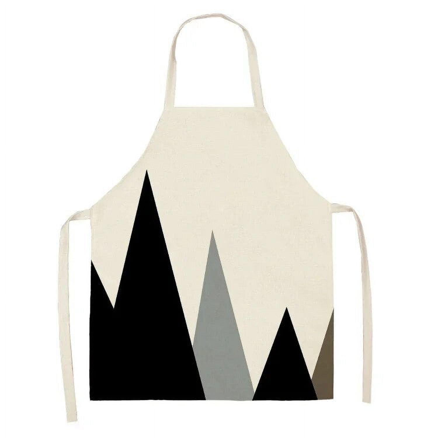 Personalized Black Gray Pattern Kitchen Apron Male and Female Chef ...
