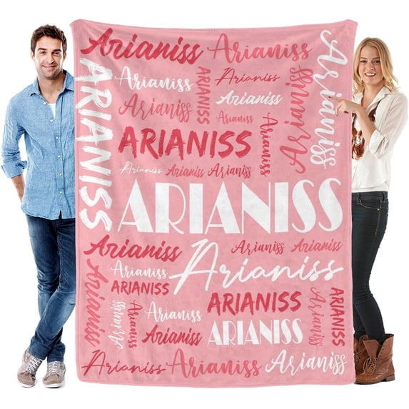Personalized Blanket for Adult Customized Name Blanket Flannel Custom ...