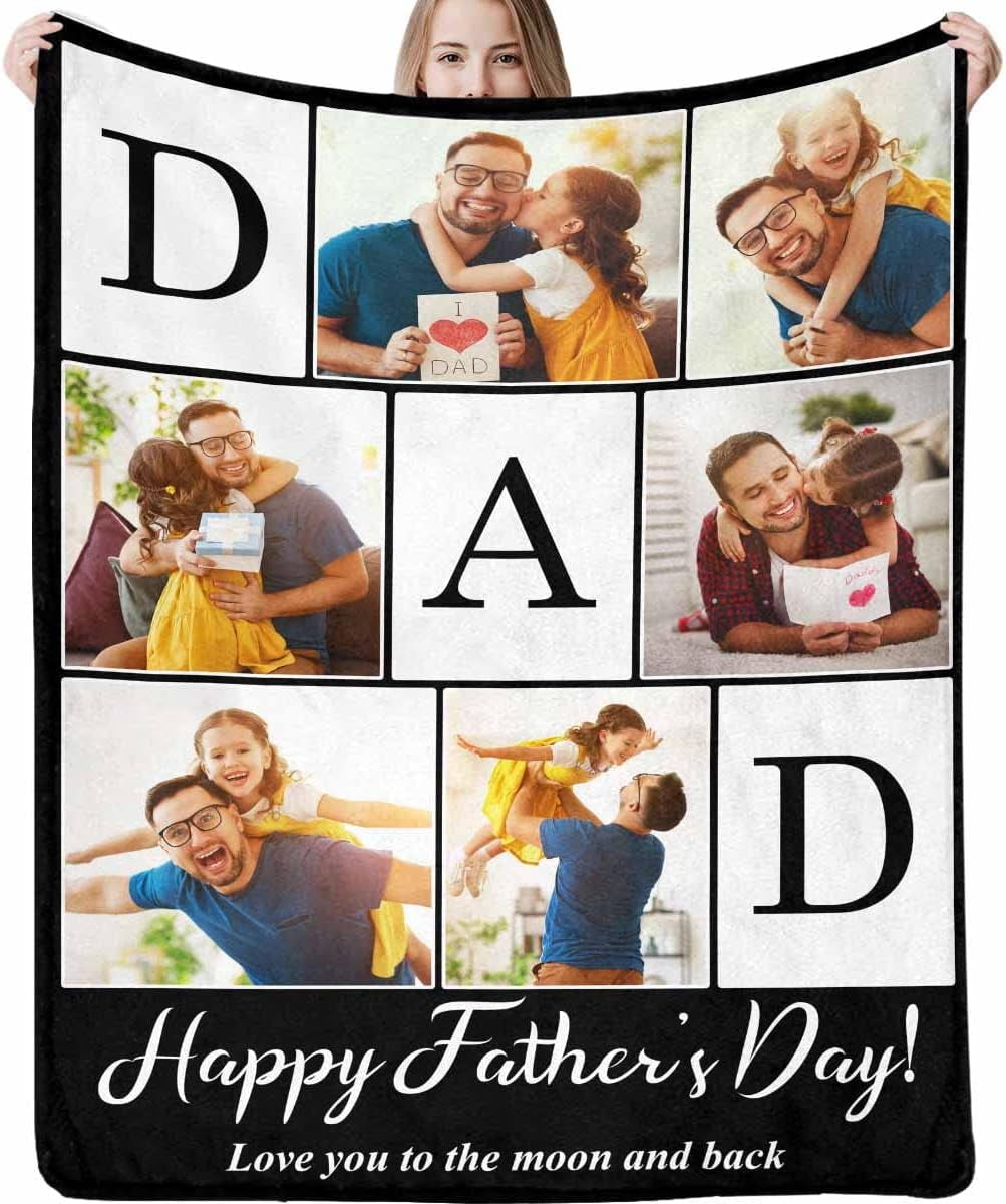 Personalized Blanket to My Dad from Daughter Happy Father's Day 5 ...