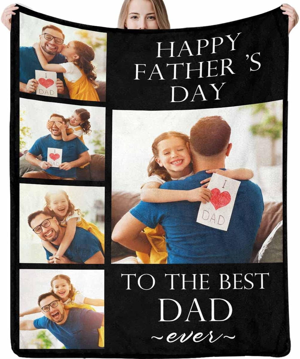 Personalized Blanket to My Dad from Daughter Happy Father's Day 5 ...