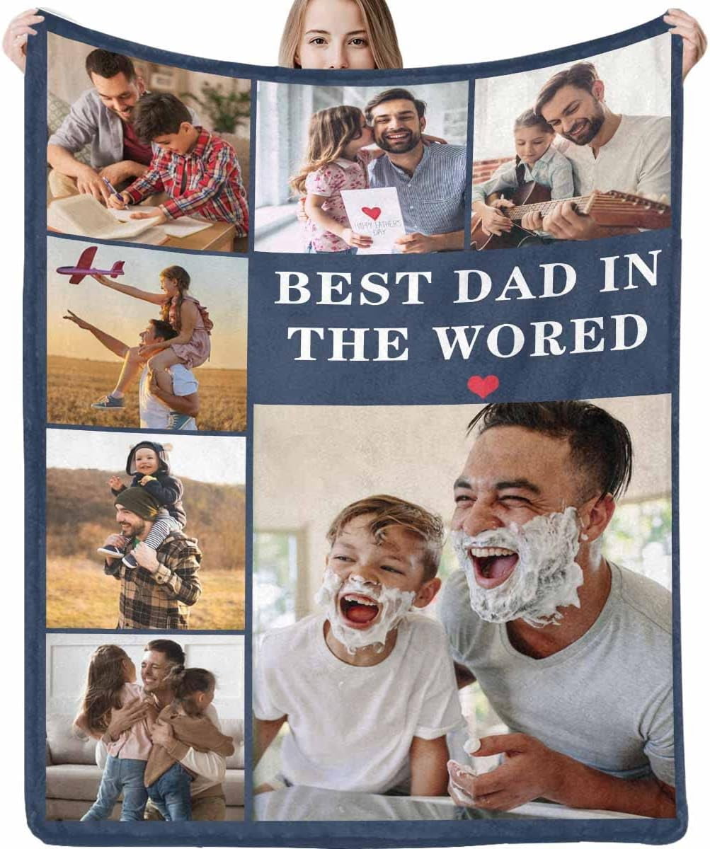 Personalized Blanket to My Dad from Daughter Happy Father's Day 5 ...