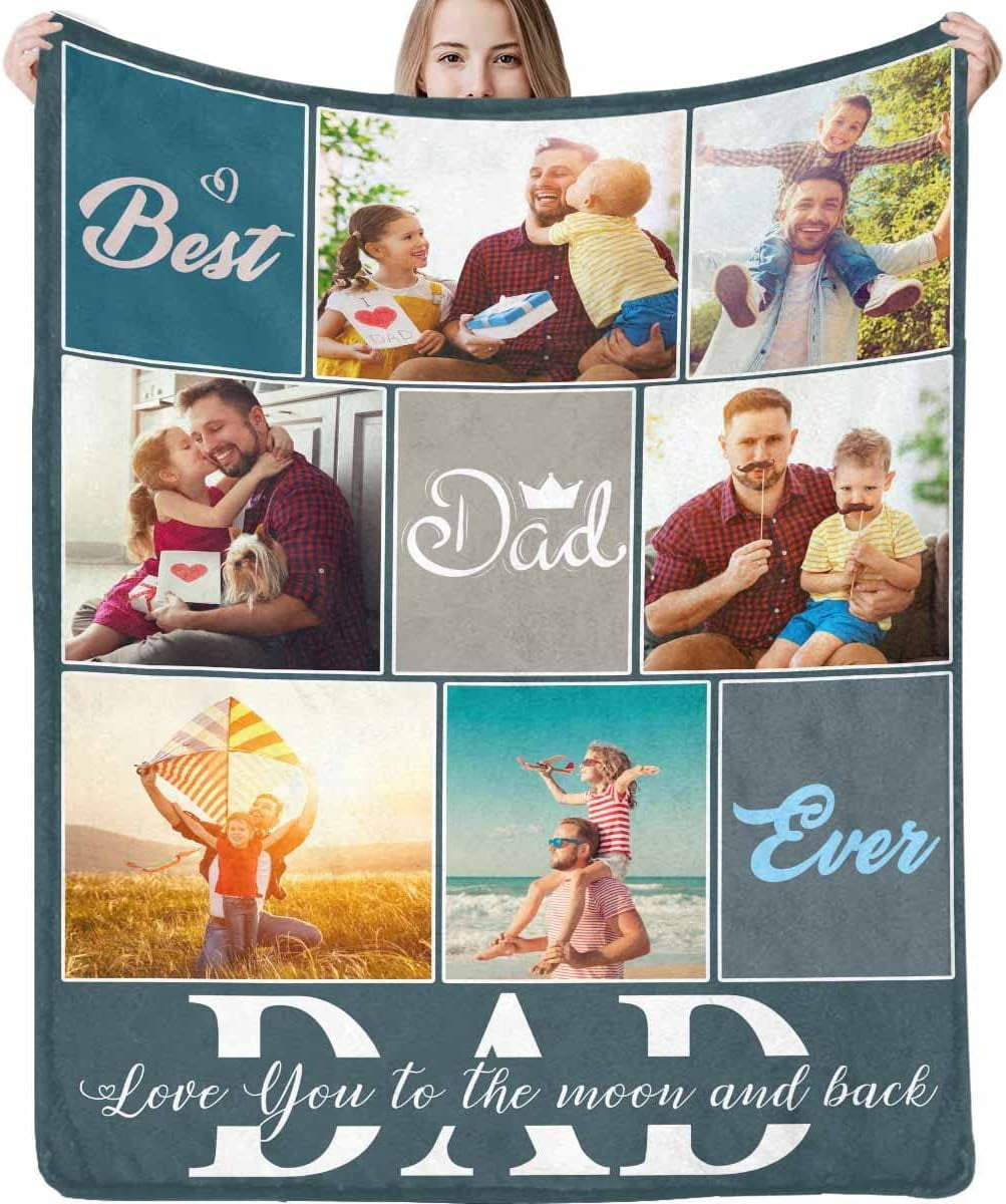 Personalized Blanket to My Dad from Daughter Happy Father's Day 5 ...