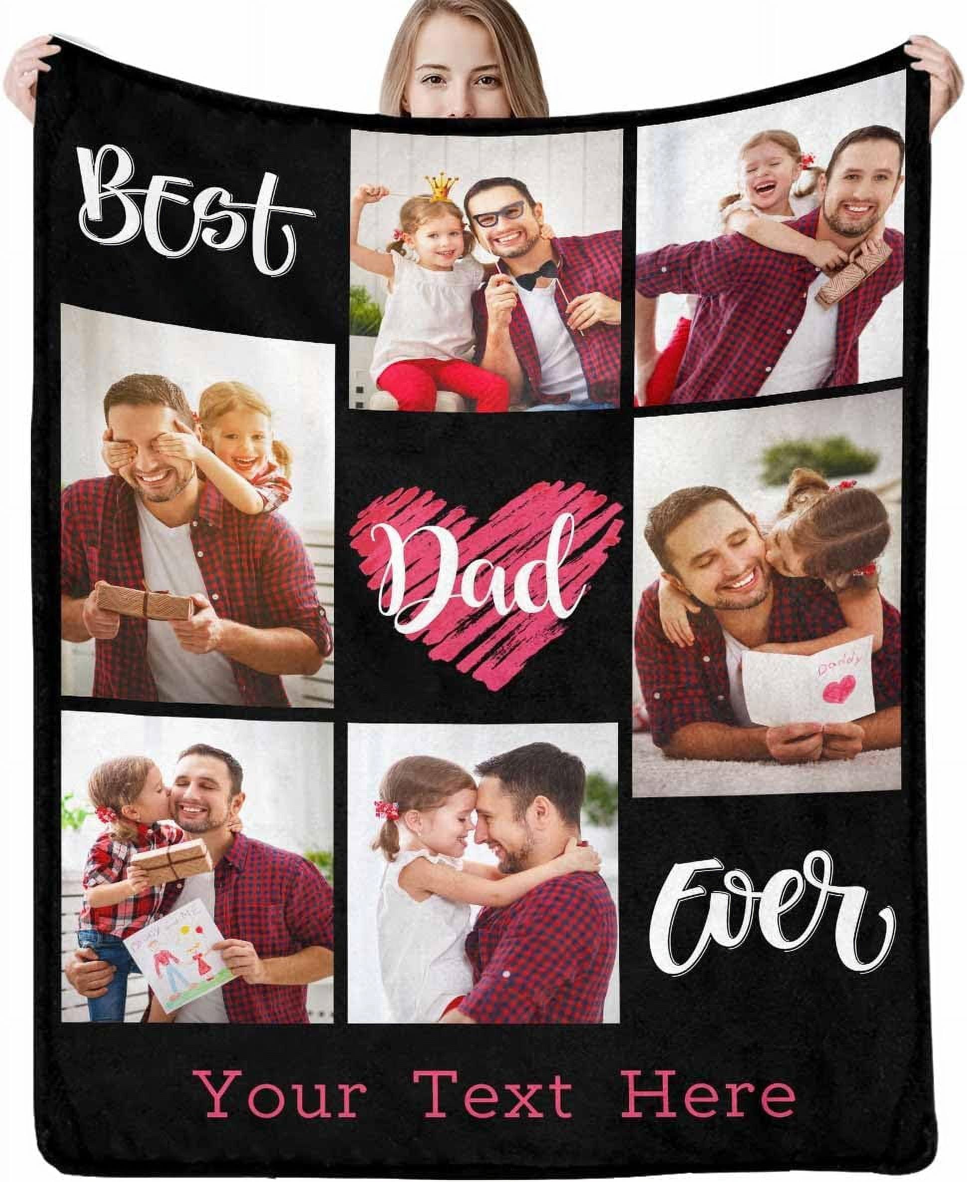 Personalized Blanket with Text and 14 Photo Custom Family Christmas ...