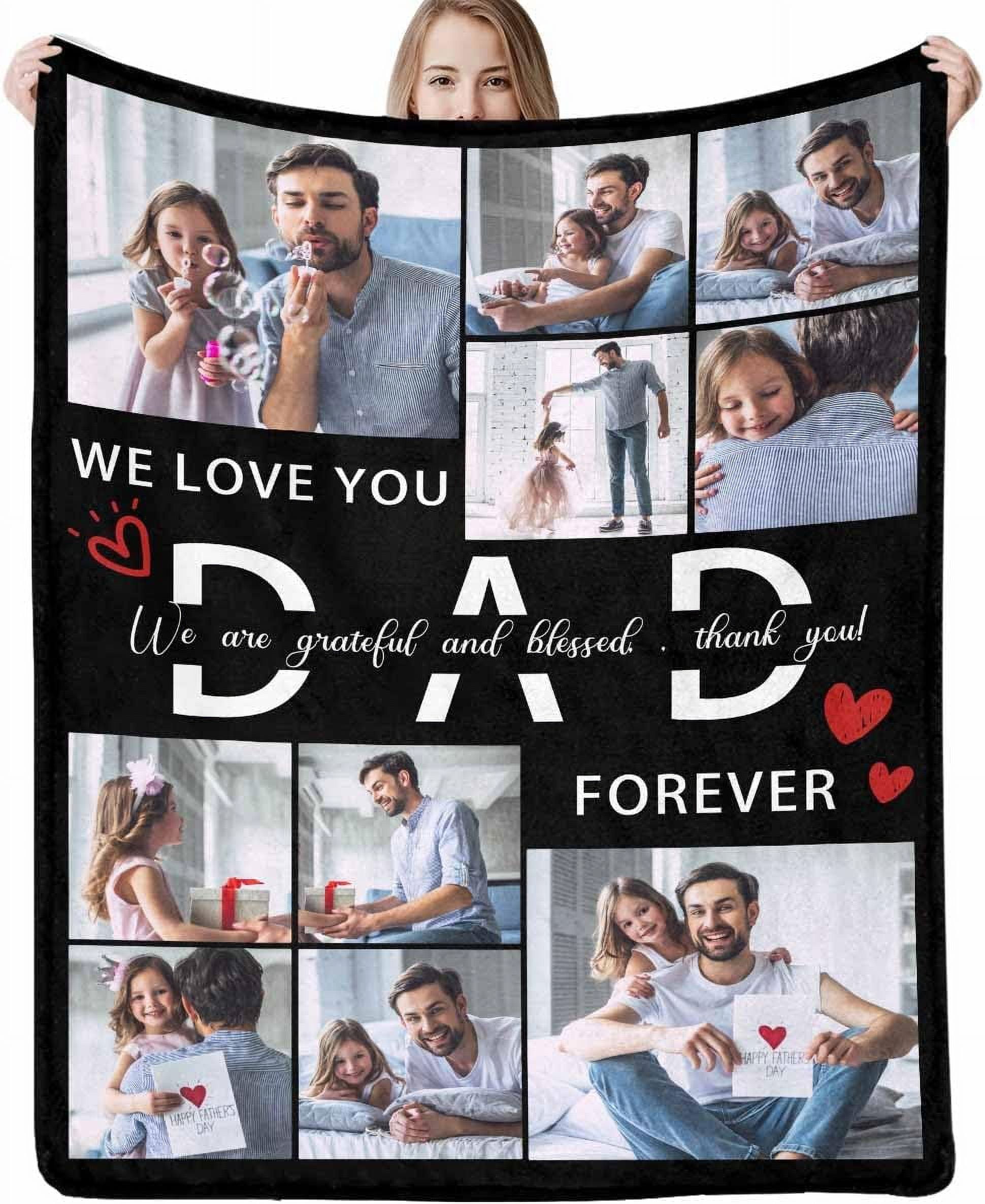 Personalized Blanket with Text and 14 Photo Custom Family Christmas ...