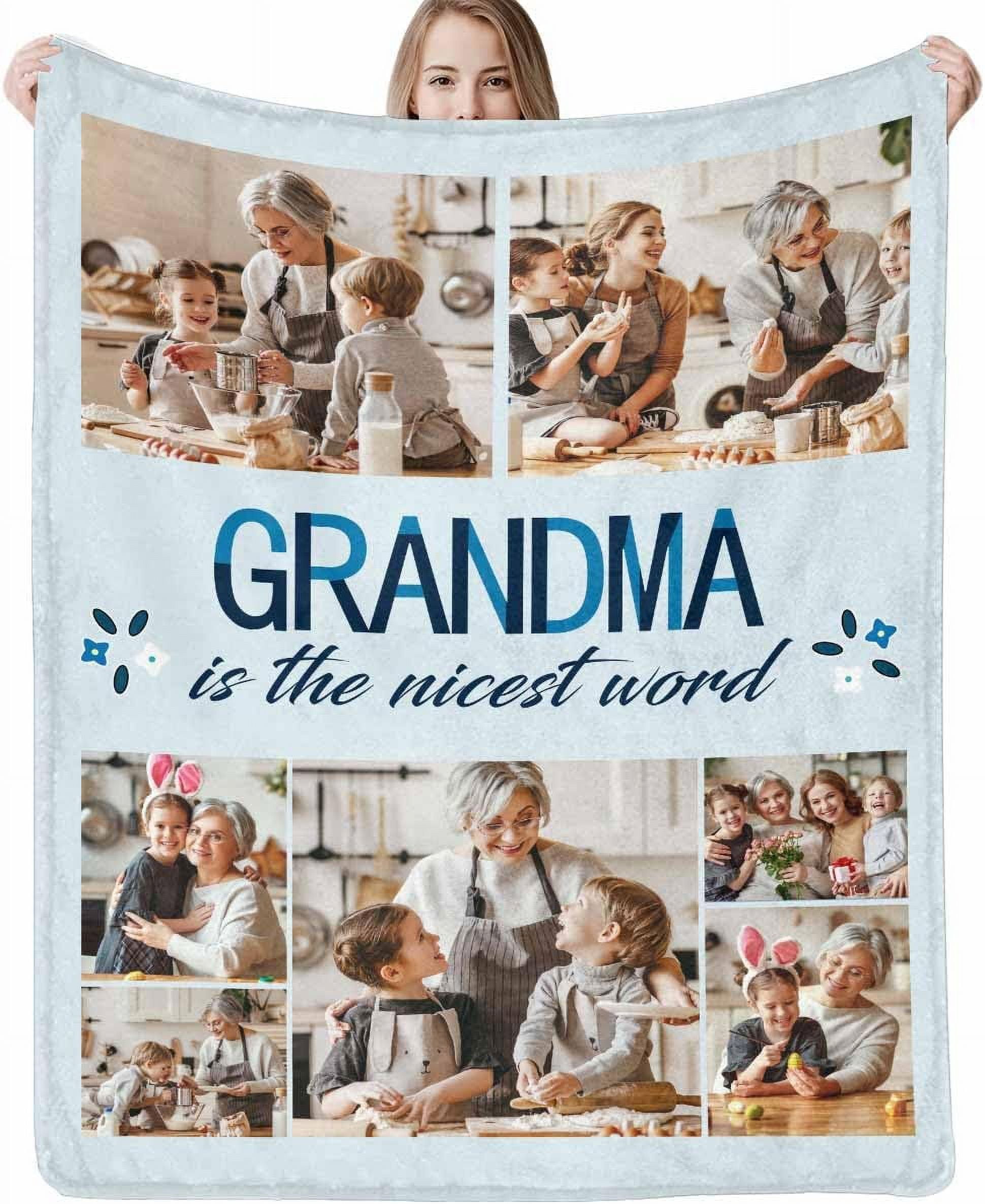 Personalized Blanket with Text and 14 Photo Custom Family Christmas ...