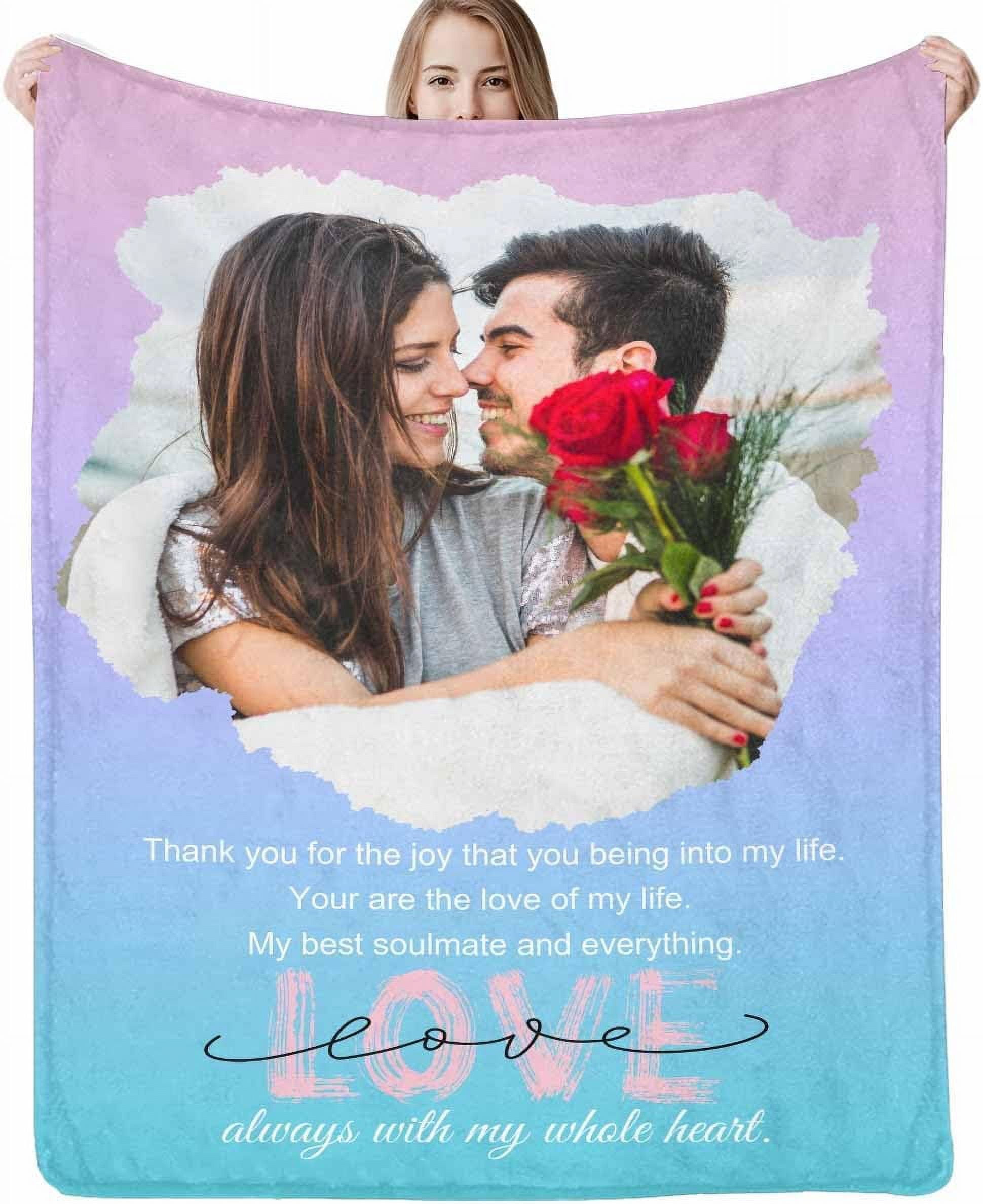 Personalized Blanket with Text and 14 Photo Custom Family Christmas ...