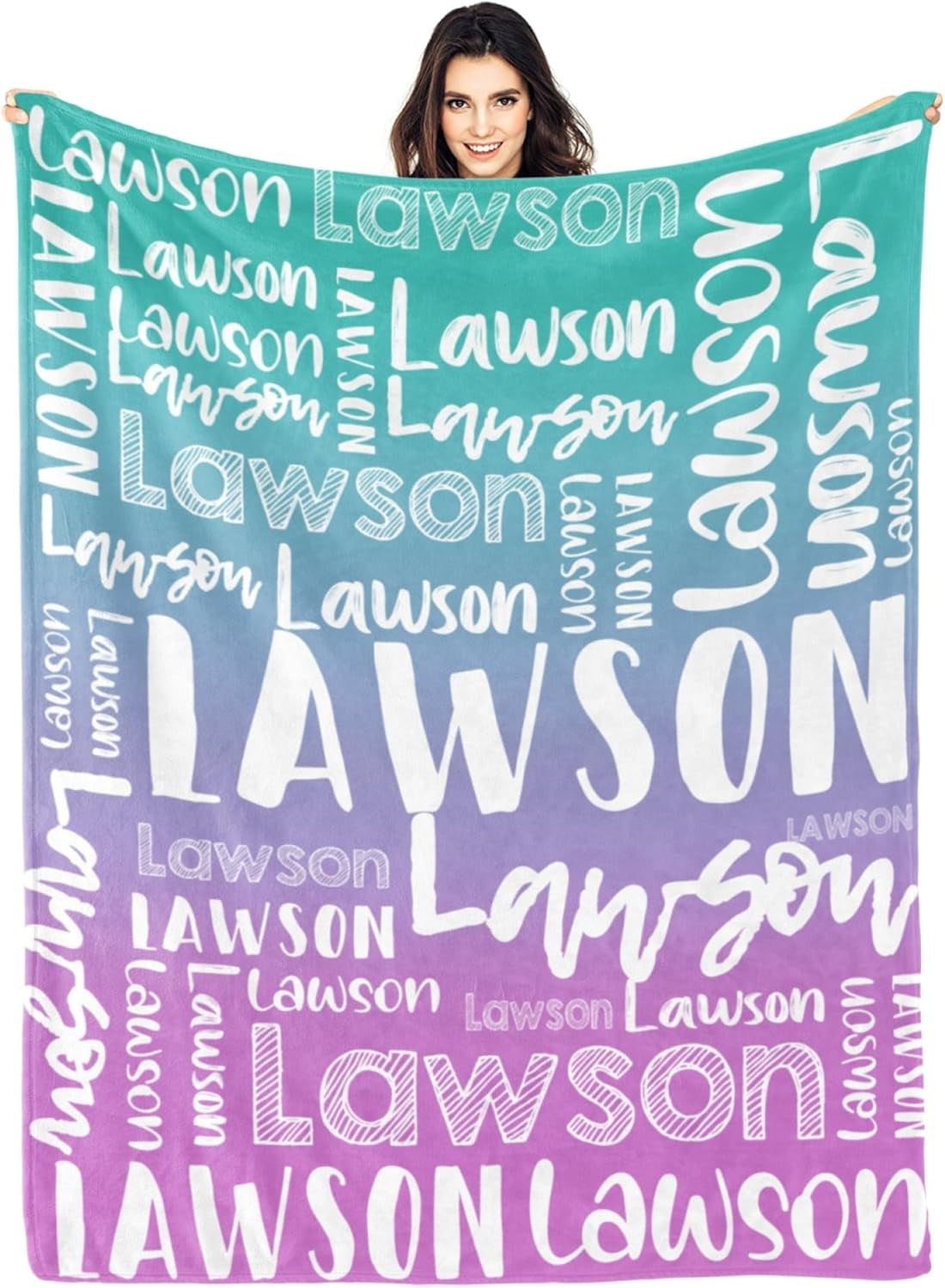 Personalized Blankets with Name Customized Baby Blankets for Girls Boys ...