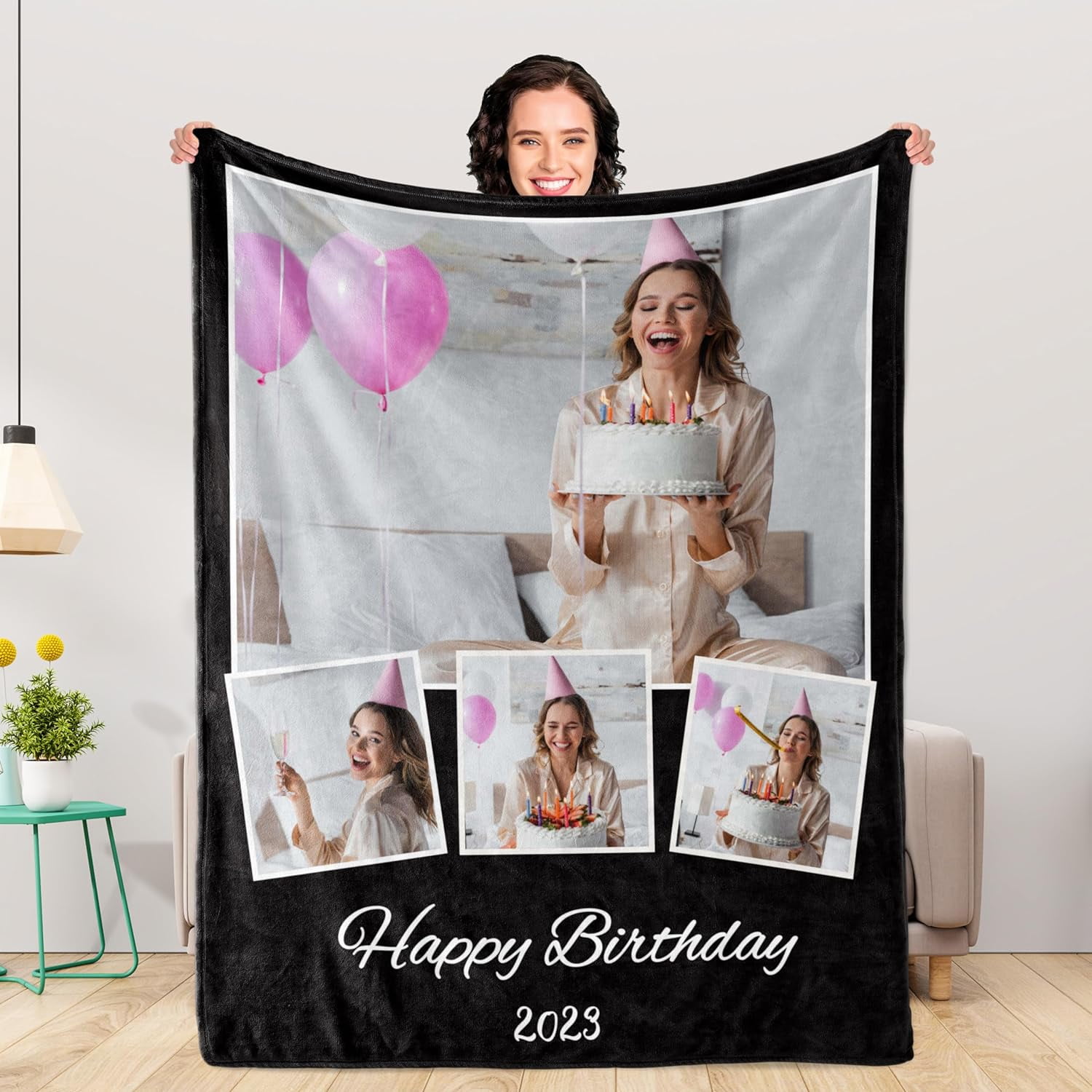 Personalized Blankets and Throws Custom Blankets with Photo Text ...