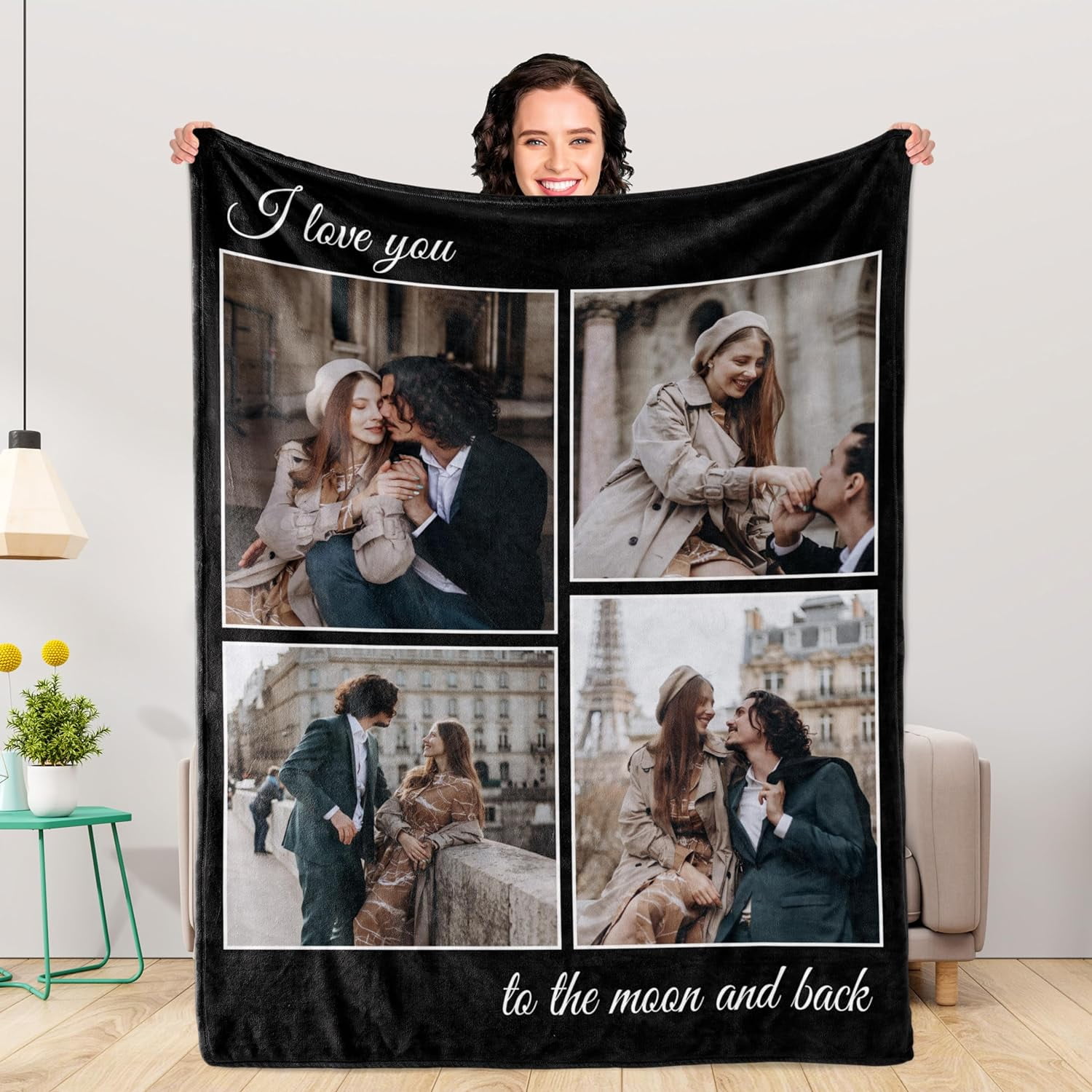 Personalized Blankets and Throws Custom Blankets with Photo Text ...