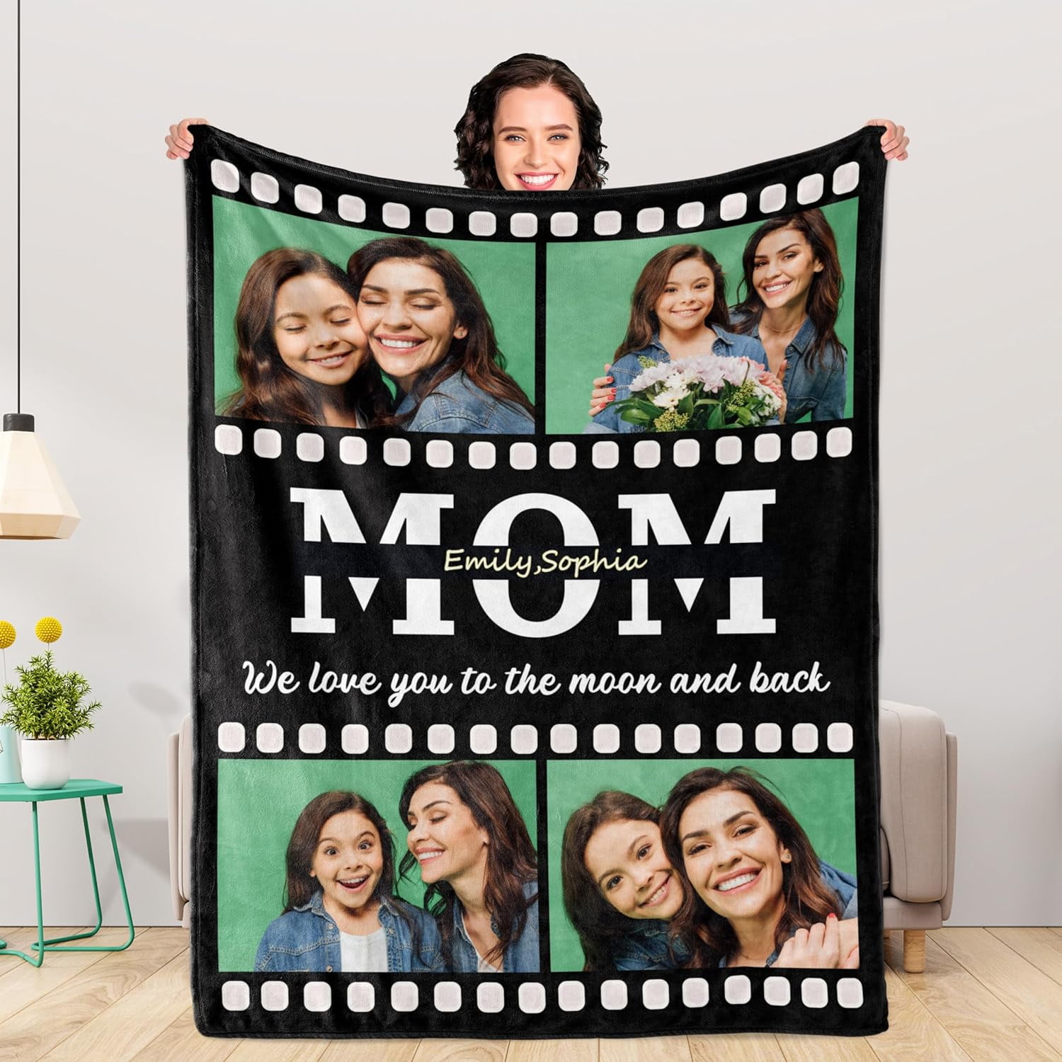 Personalized Blankets and Throws Custom Blankets with Photo Text ...
