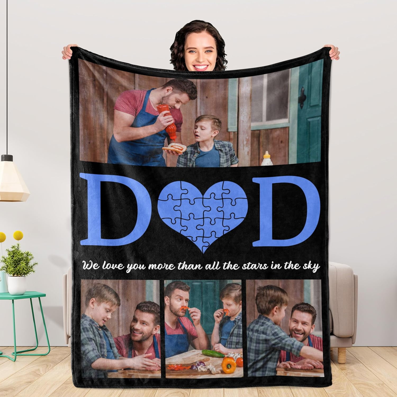 Personalized Blankets and Throws Custom Blankets with Photo Text ...