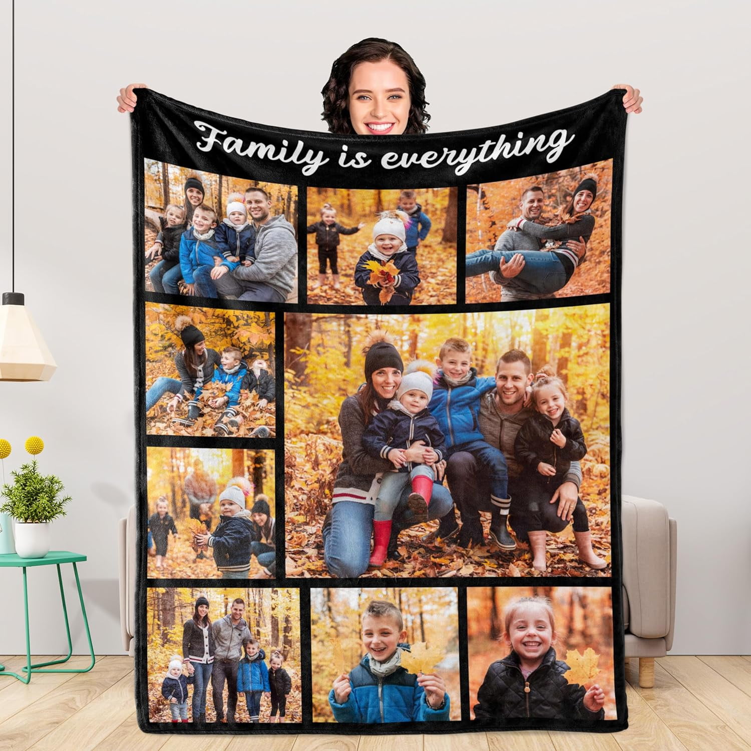 Personalized Blankets and Throws Custom Blankets with Photo Text ...
