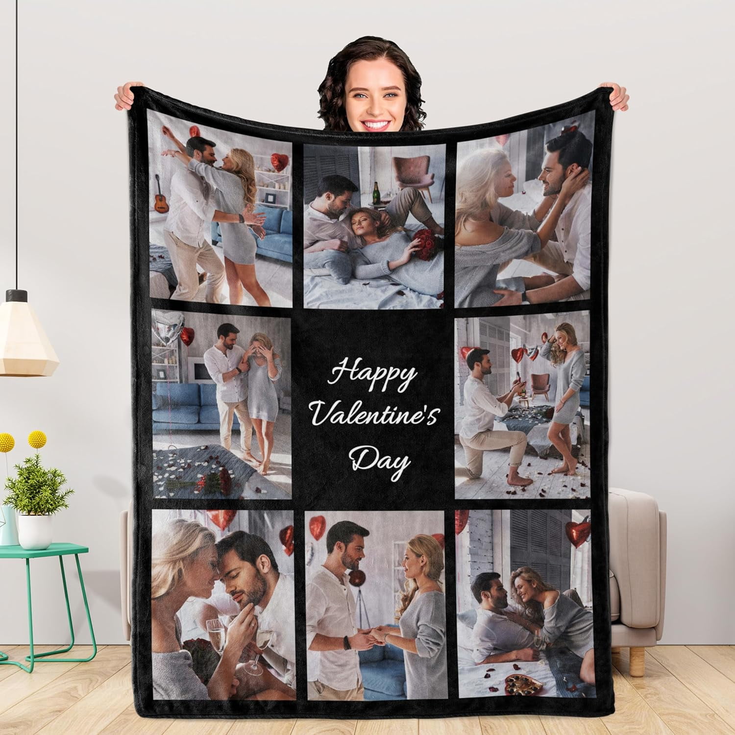 Personalized Blankets and Throws Custom Blankets with Photo Text ...