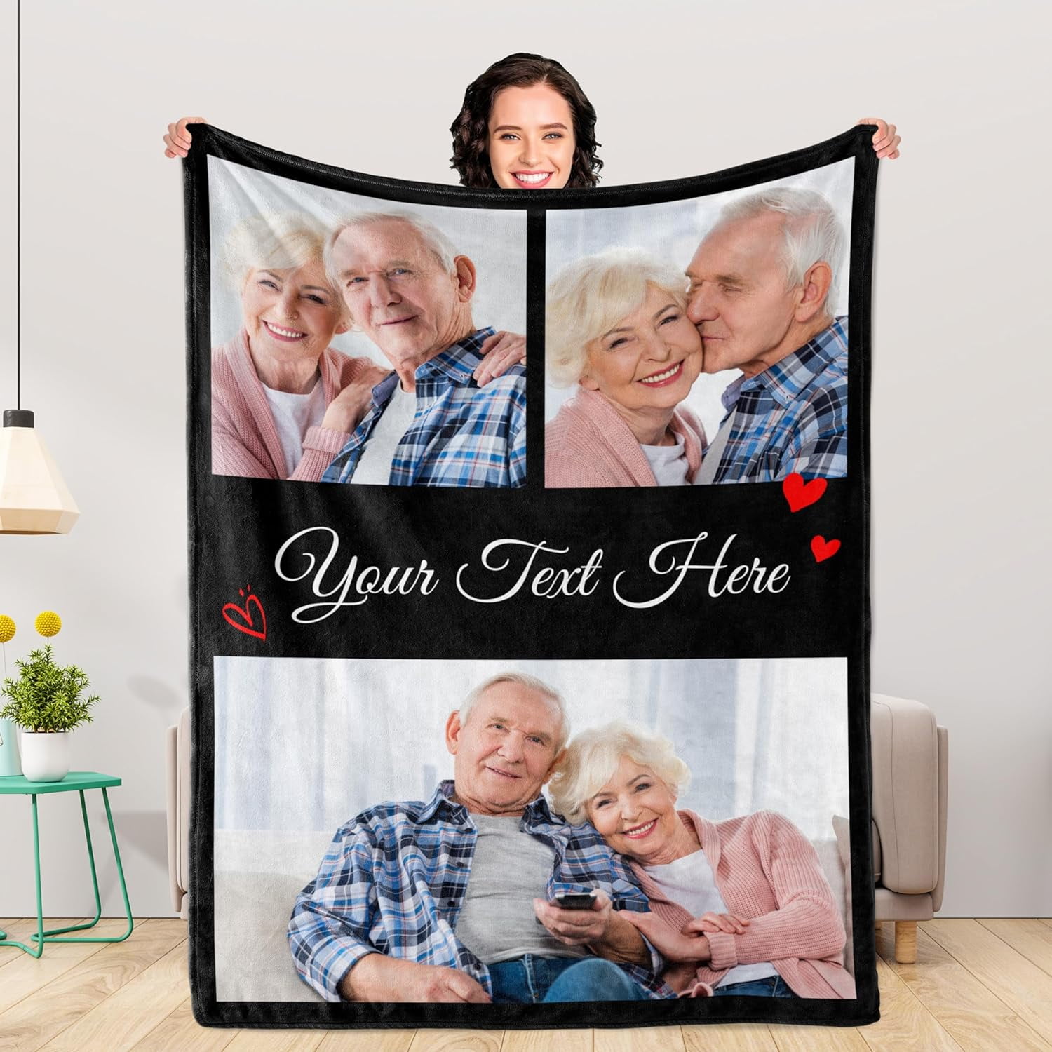Personalized Blankets and Throws Custom Blankets with Photo Text ...