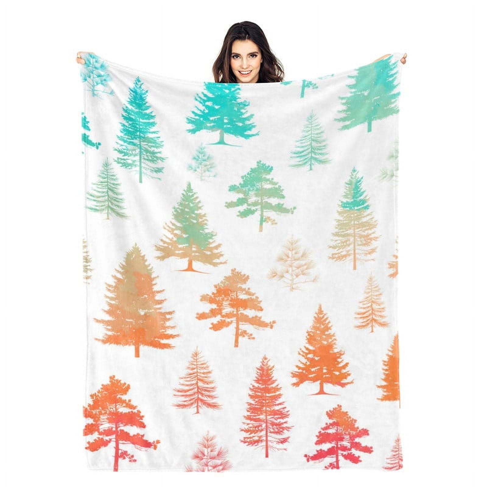 Personalized Blankets with Tree Patterns, Custom Flannel Blankets for ...