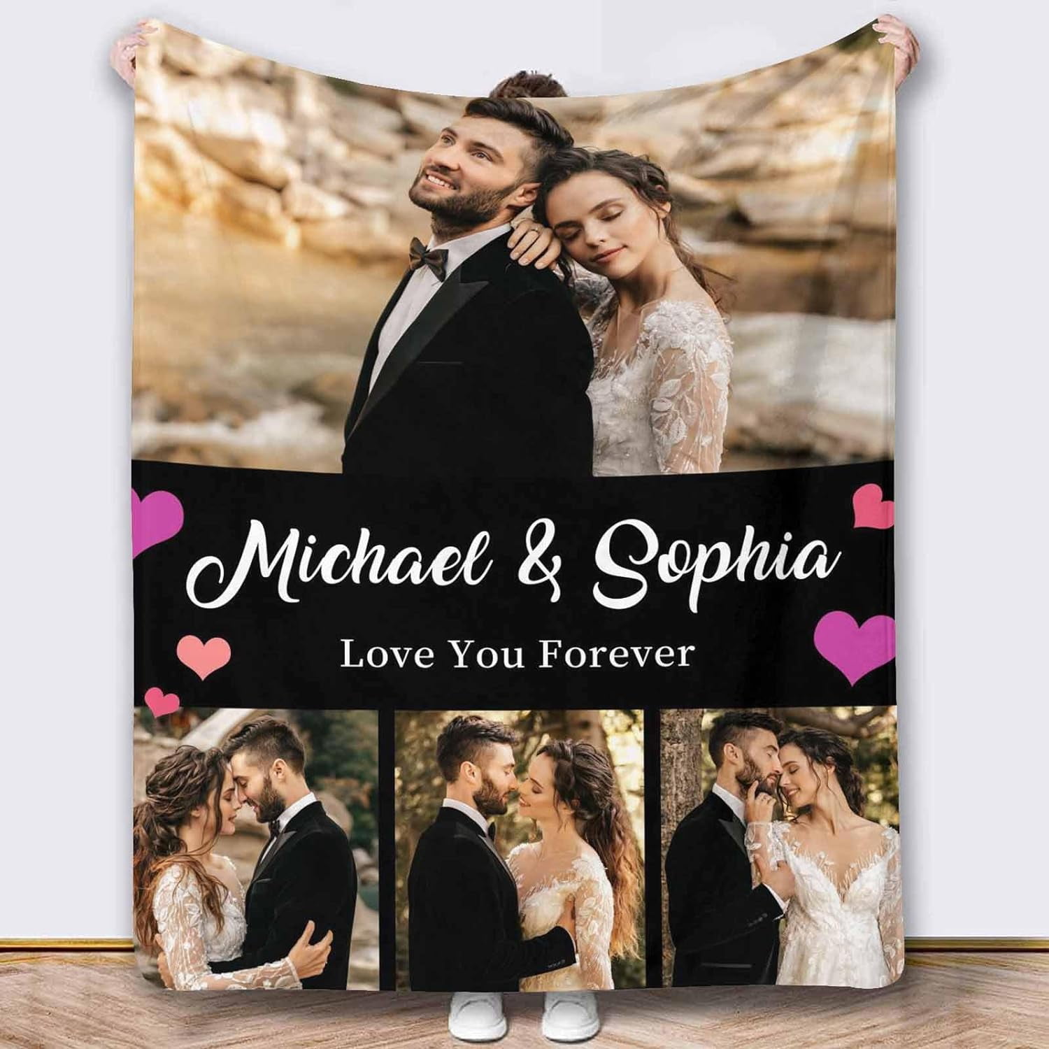Personalized Blankets and Throws Photo Blanket Customized Using My Own Photos Customized Blanket ...