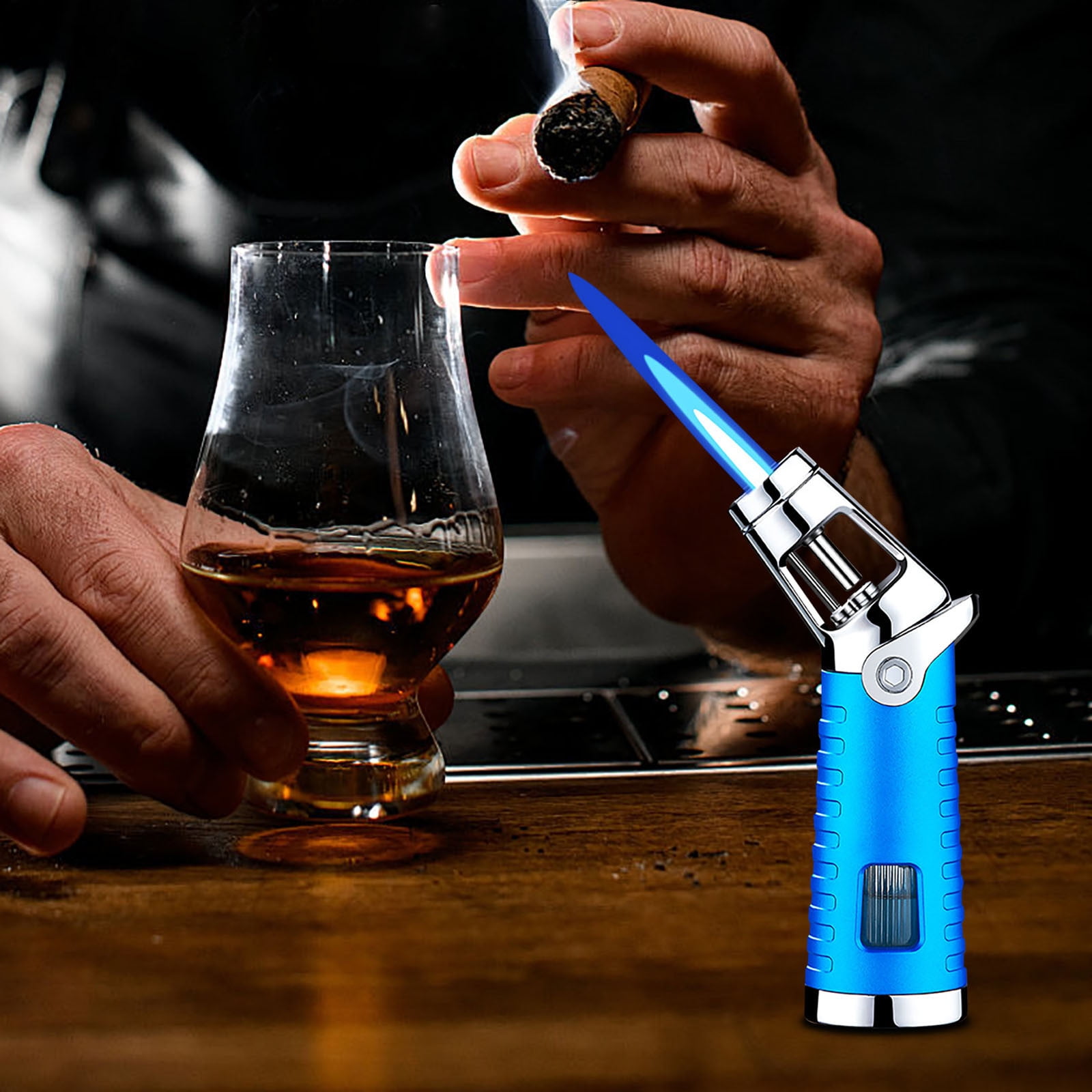 Personalized Blue Flame Spray Butane Gas Lighter, Welding & Camping ...