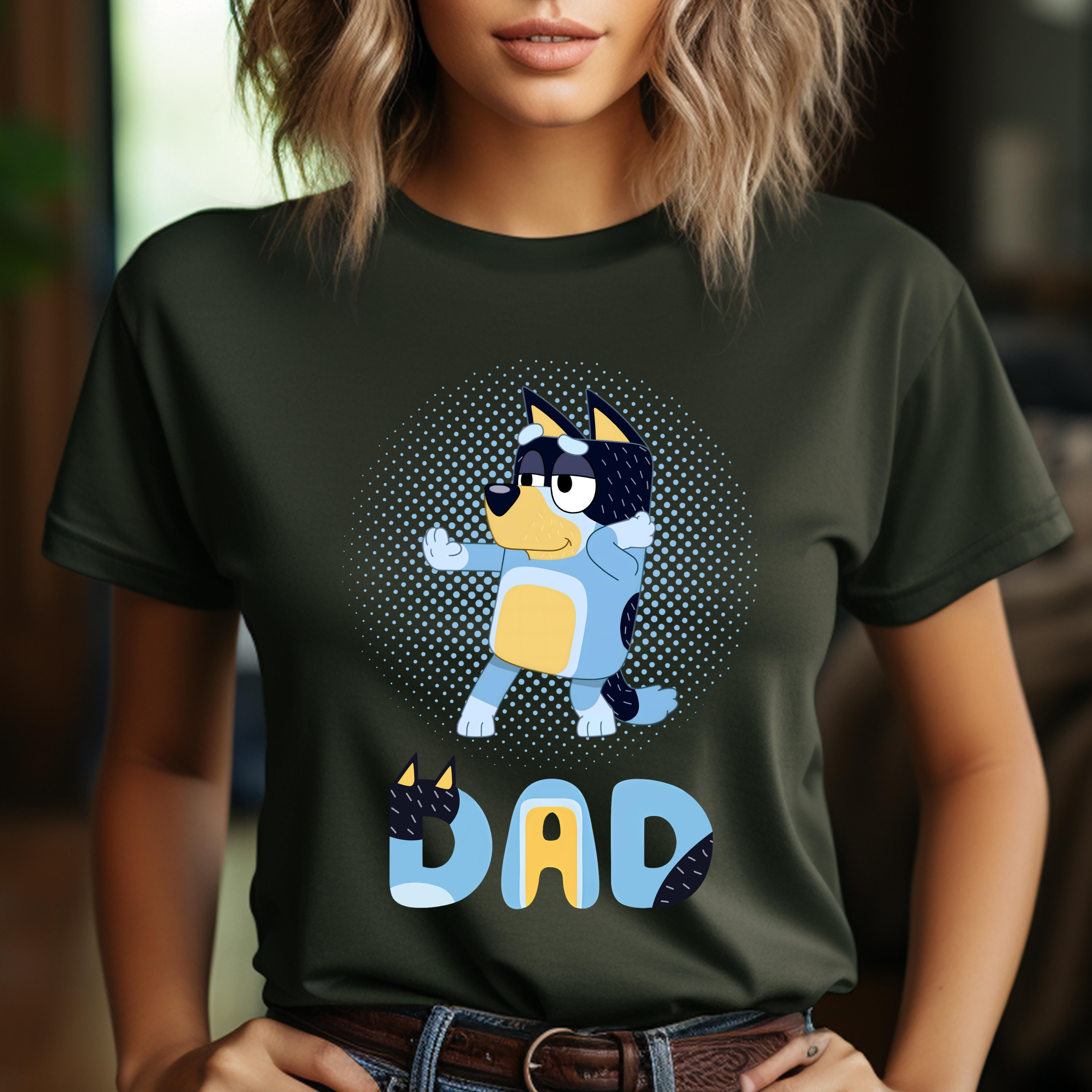 Personalized Bluey Family UNISEX T-Shirt, Custom Birthday Matching ...