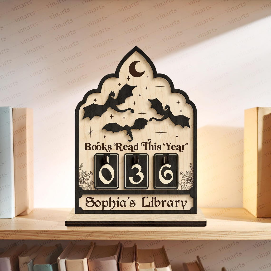 Personalized Books Read Tracker, Night Court Theme Book Counter, Custom ...