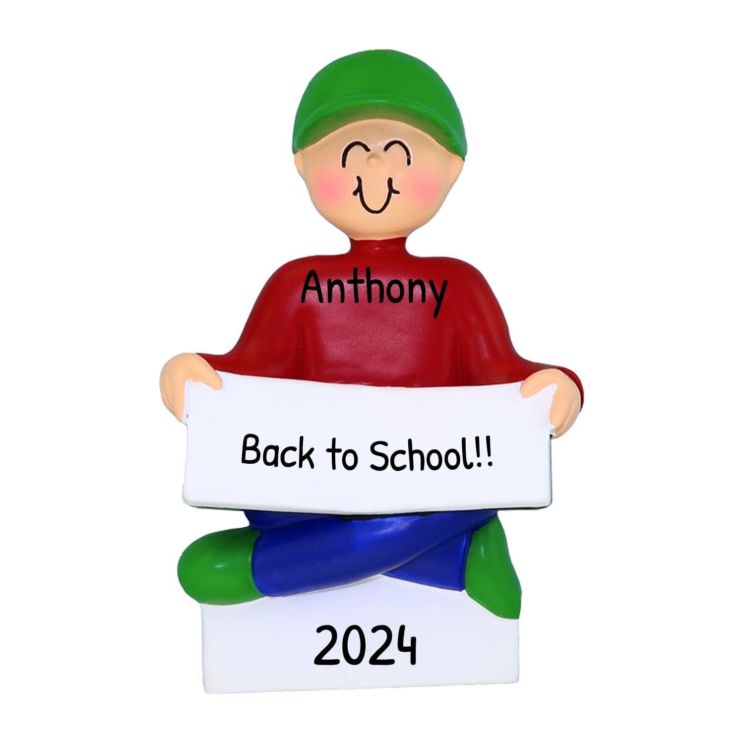 Personalized Bookworm Ornament - Book Lover Ornaments, Library Ornament ...