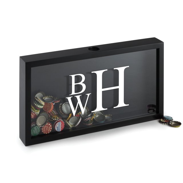Personalized Bottle Cap Shadow Box - My Monogram - Walmart.com