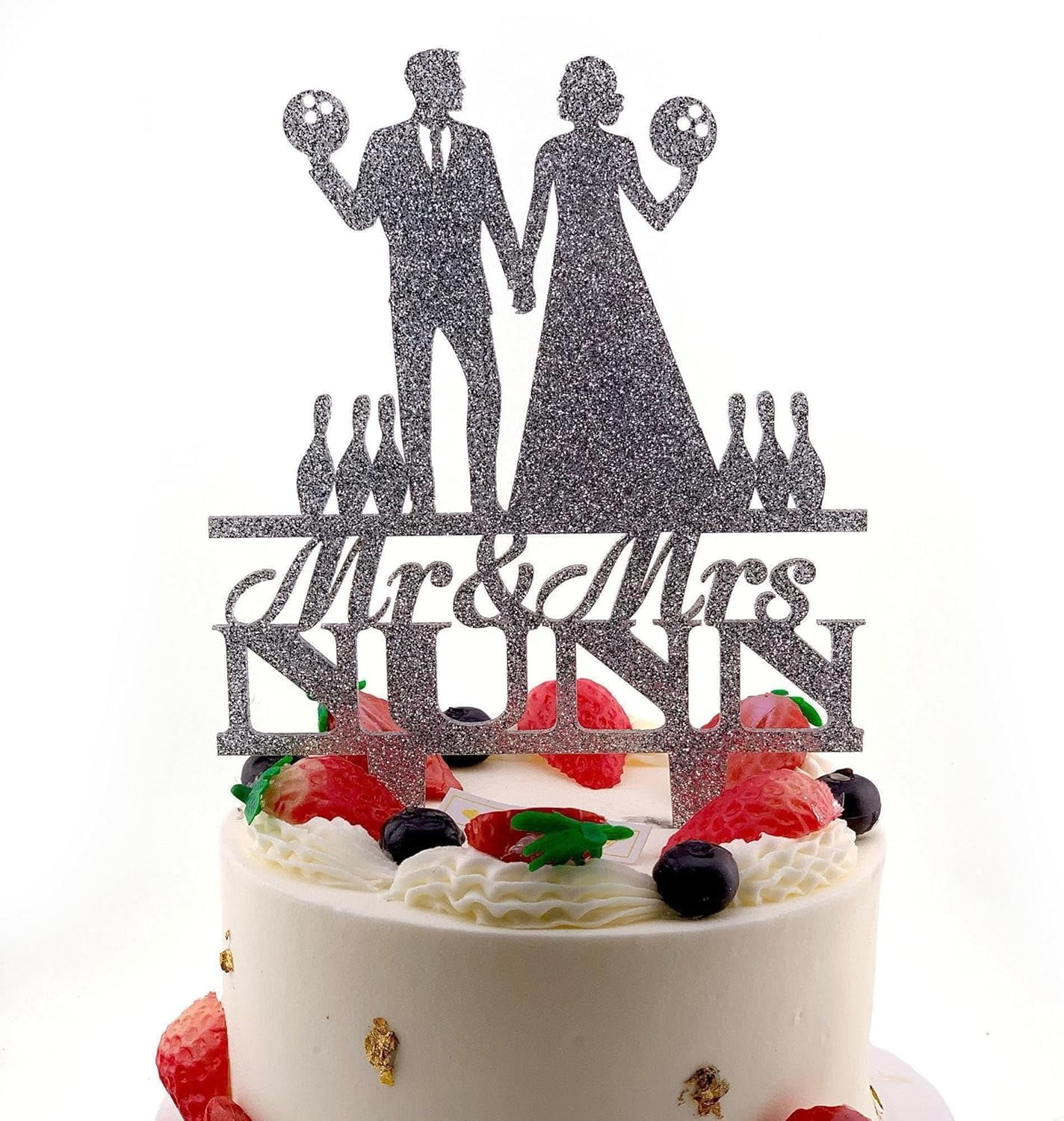 Personalized Bowling Wedding Cake Topper, Custom Bride and Groom ...