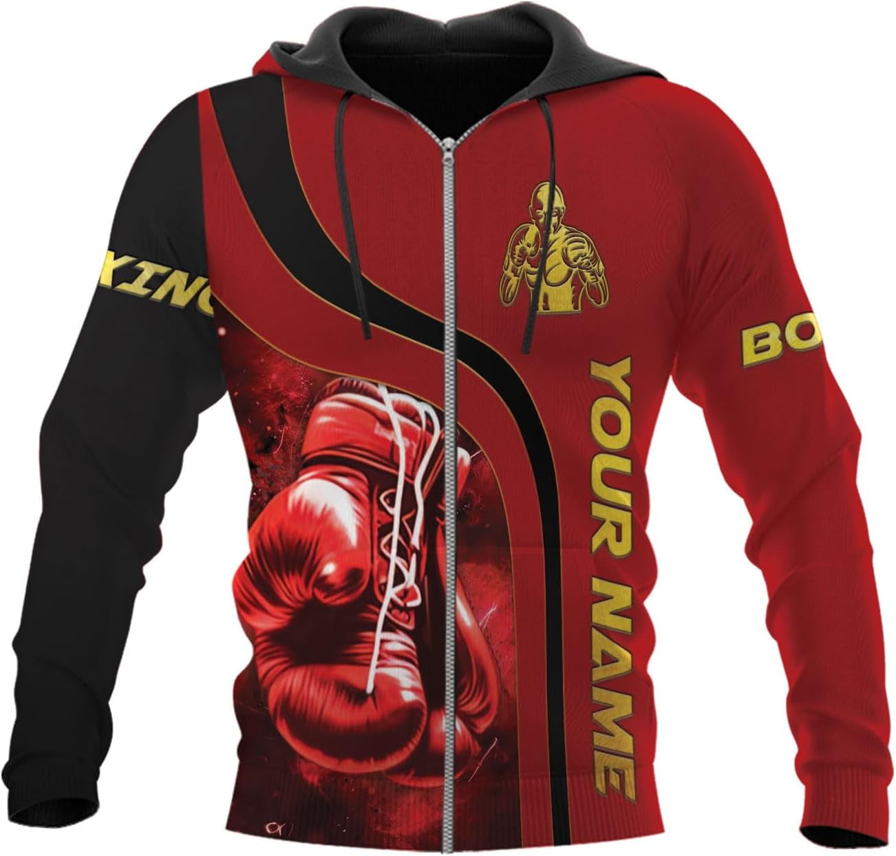 Personalized Boxing 3D Shirt, Boxing Shirts for Men Boxing Gloves Shirt ...