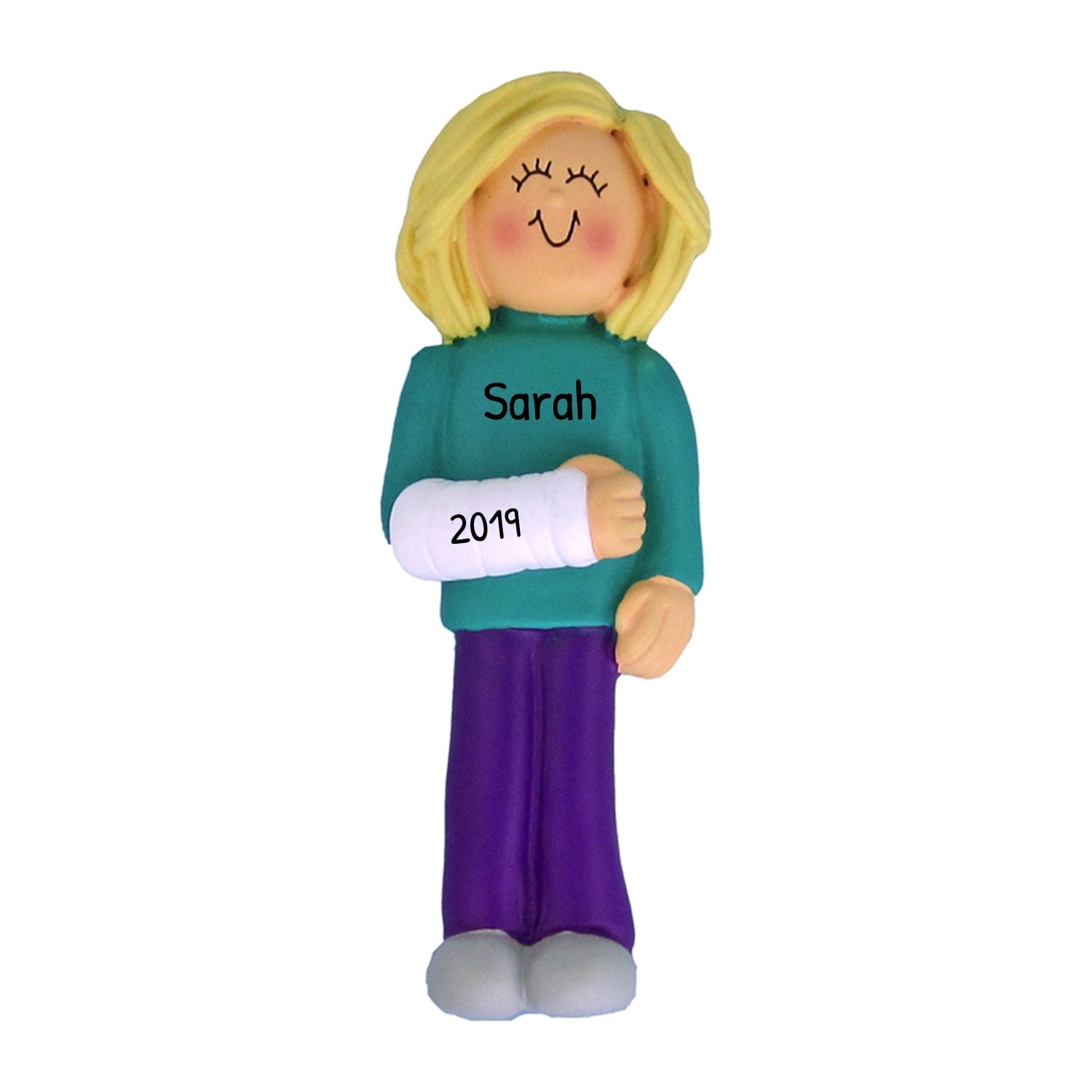 Personalized Broken Arm Ornament - Arm Cast Ornament, Broken Arm Gifts ...