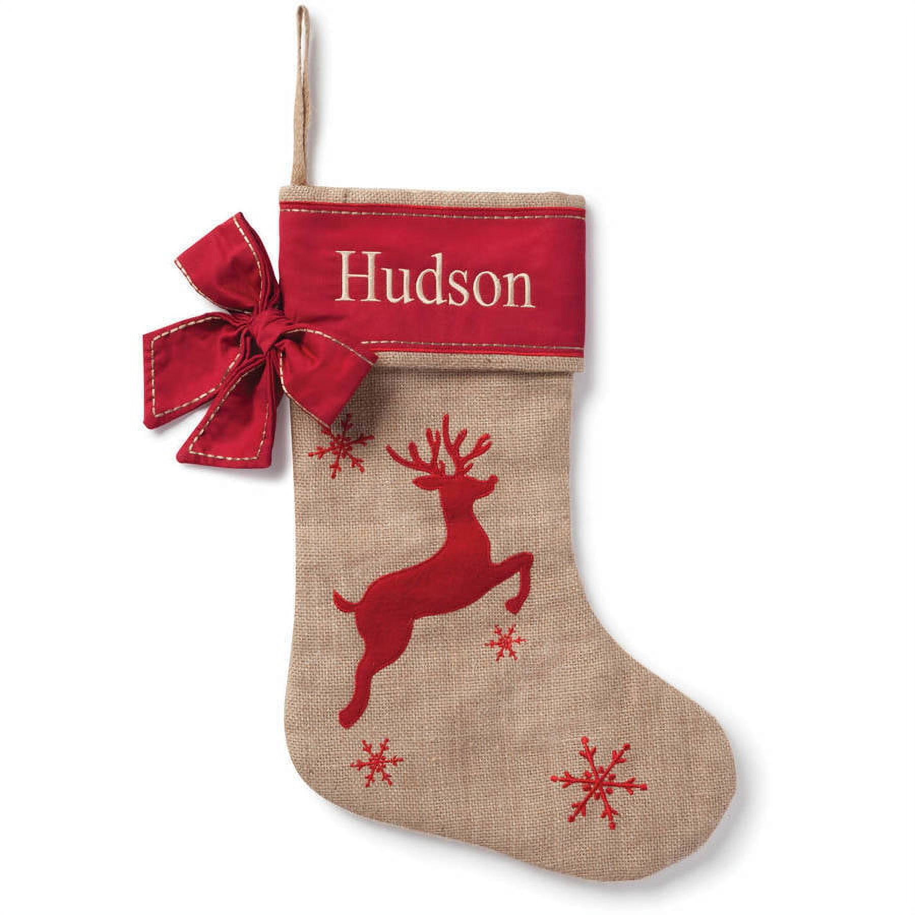 Personalized Burlap Christmas Stocking Available In Different Styles ...