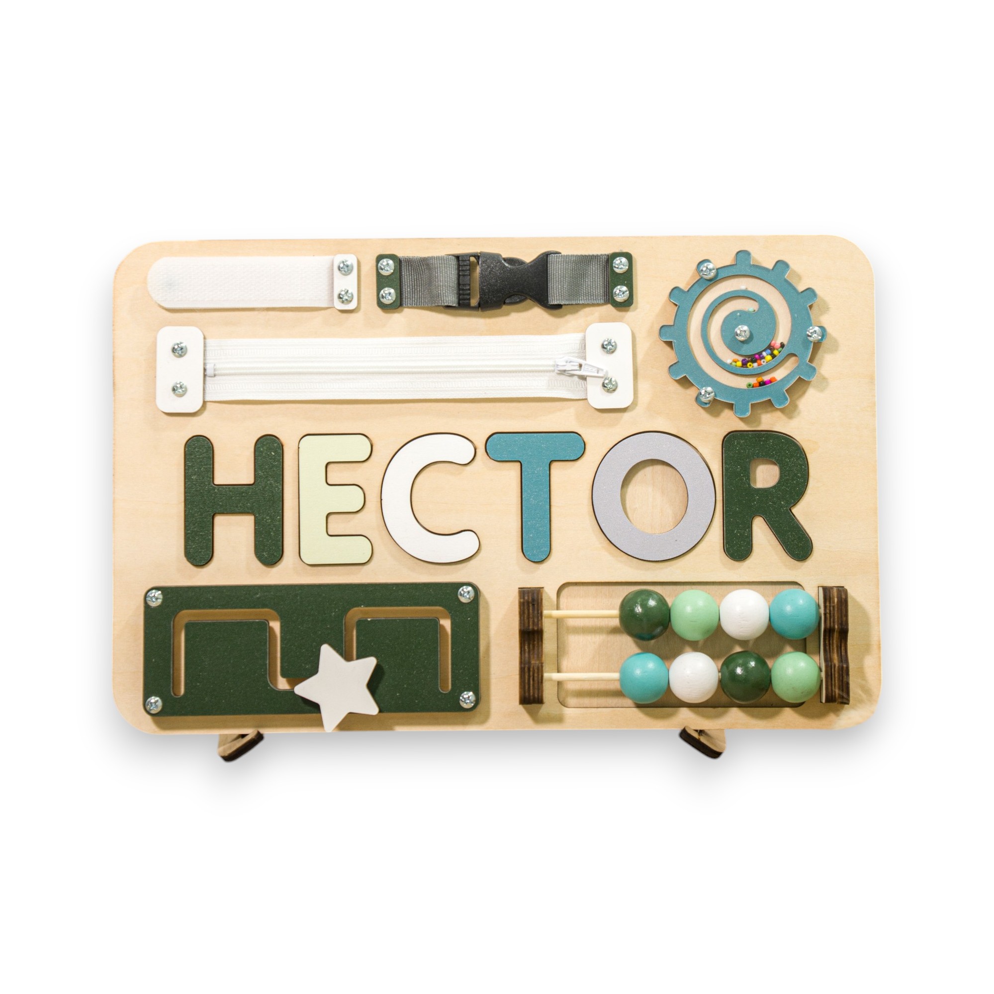 Personalized Busy Board For Toddler Montessori Board, Cognitive ...