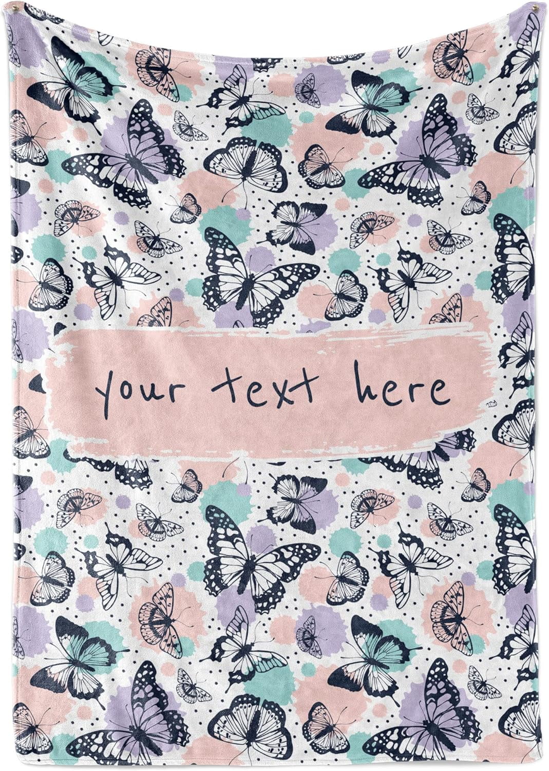 Personalized Butterfly Blanket | Custom Blanket | Girl Stuff | Soft ...
