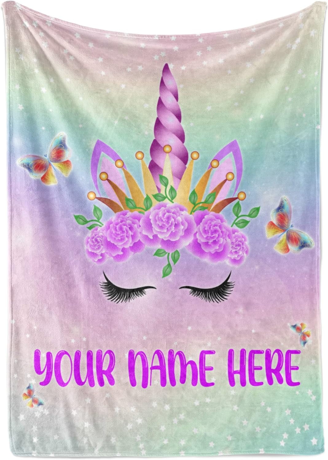 Personalized Butterfly Blanket | Custom Blanket | Girl Stuff | Soft ...