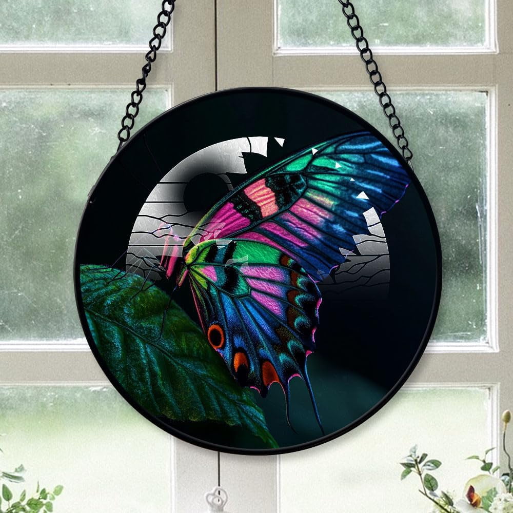 Personalized Butterfly Suncatcher Stained Glass Suncatchers, Butterfly ...