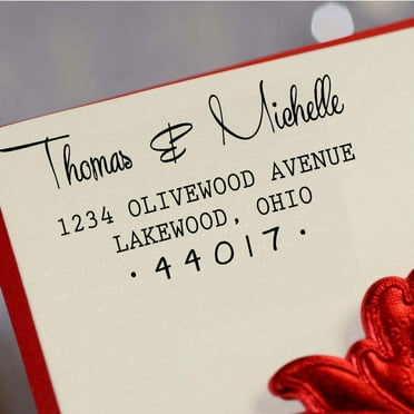 Personalized Family Return Address Stamp Self Inking Custom Name Rubber ...