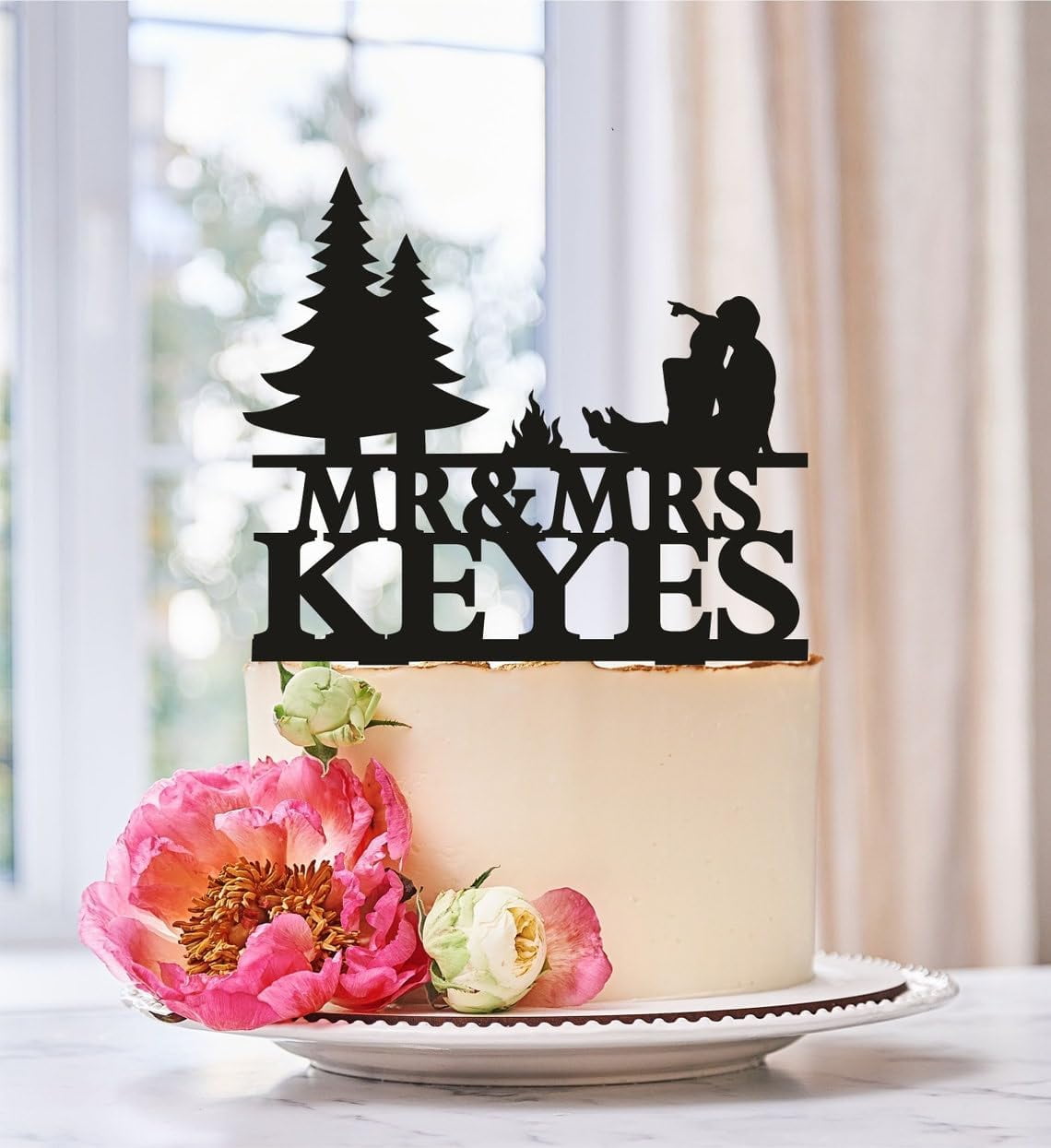 Personalized Camping Cake Topper,Wedding cake topper,Camping Theme Cake ...