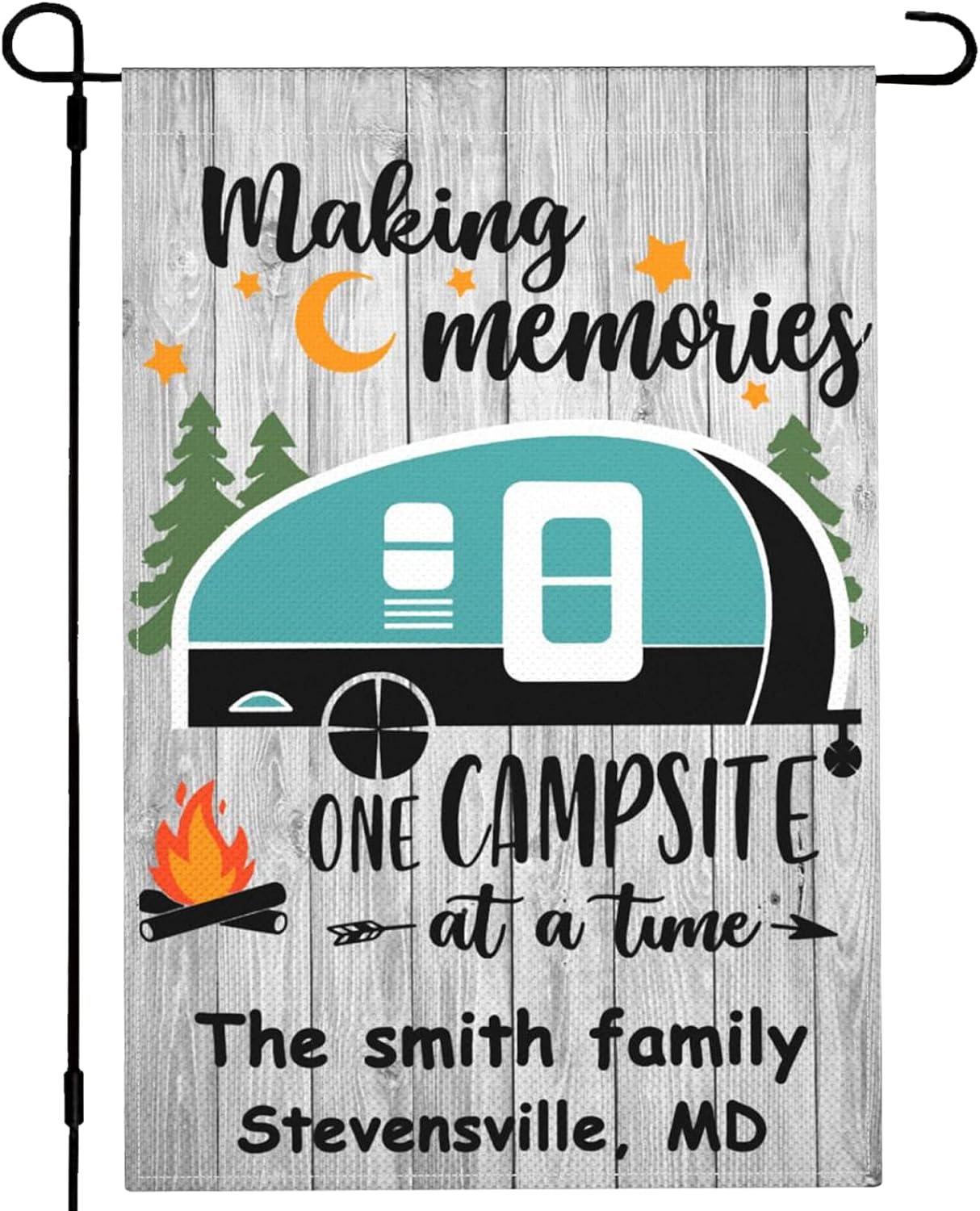Personalized Camping Flag for Campsite, Making Memories One Campsite at ...
