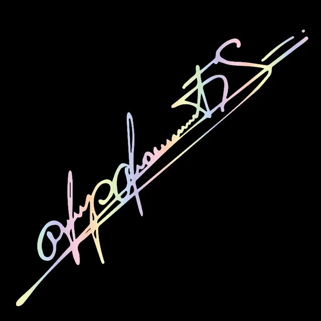 Personalized Car Sticker Schumacher Art Signature Lamp Eyebrows Die-Cut ...