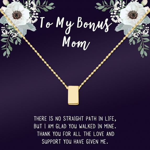 Personalized Card and Necklace for Christmas Day Gift, Gift for Mom ...
