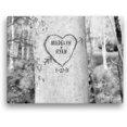 Personalized Carved Tree Canvas In Black and White Available In ...
