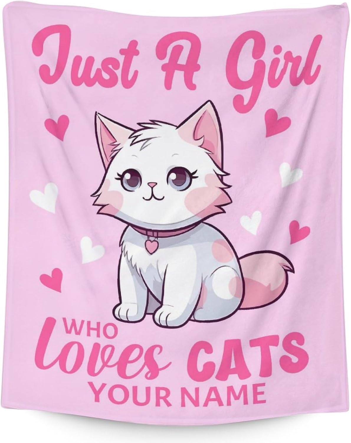 Personalized Cat Blankets for Cat Lovers - Soft, Fuzzy & Warm - 40x50 ...