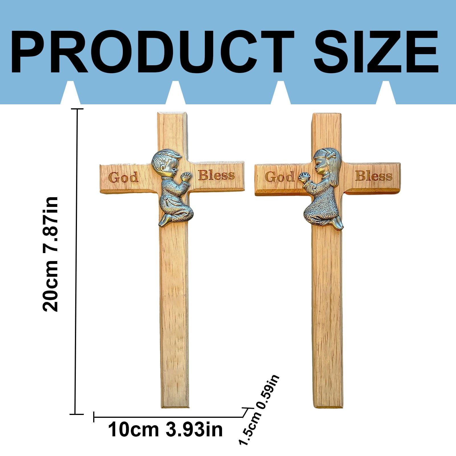 Personalized Catholic Wall Cross – Baptism Gift for Boys & Girls ...