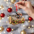 Personalized Chainsaw Acrylic Christmas Ornament with Lights Custom ...