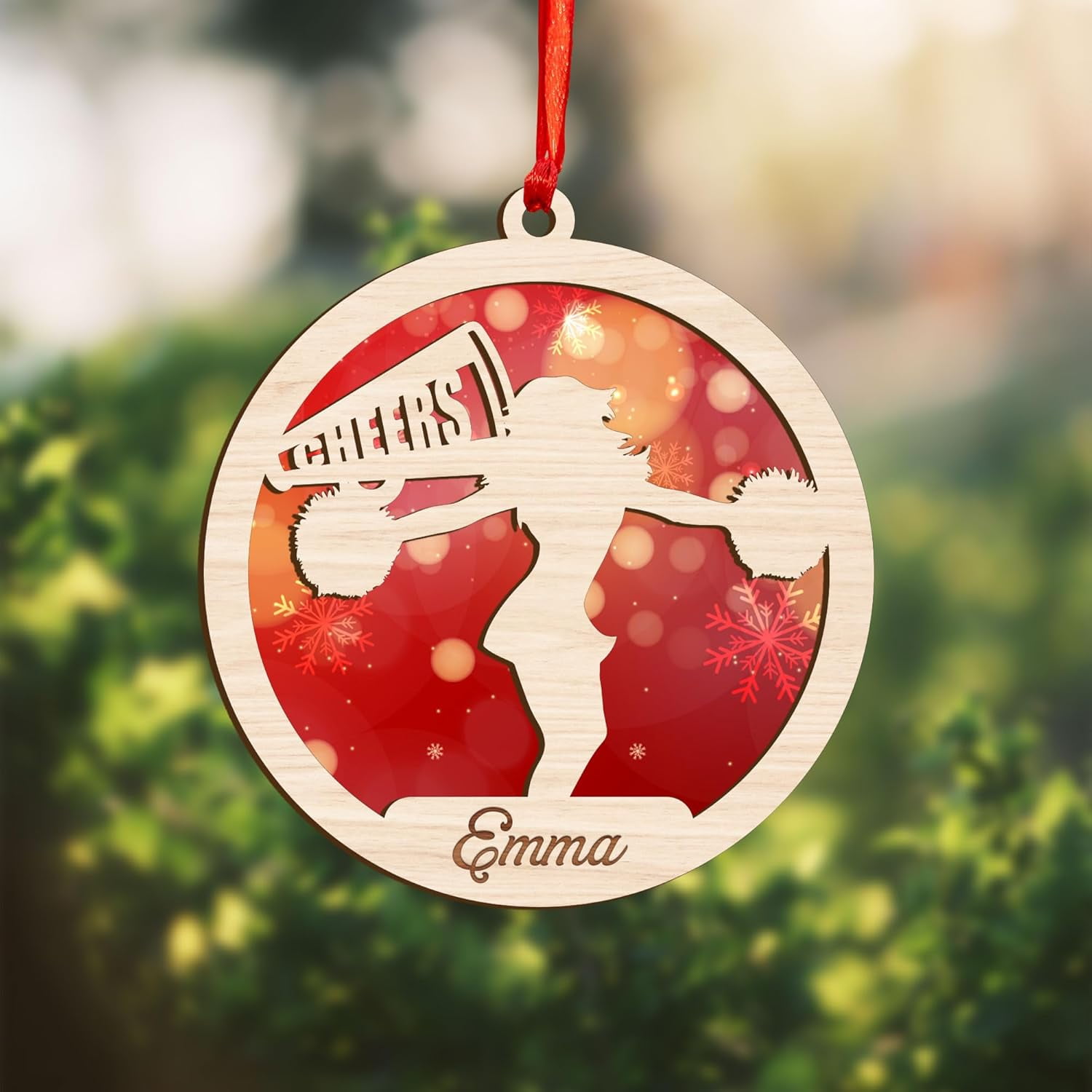 Personalized Cheerleader Christmas Ornament 2025, Cheerleading Stuff ...
