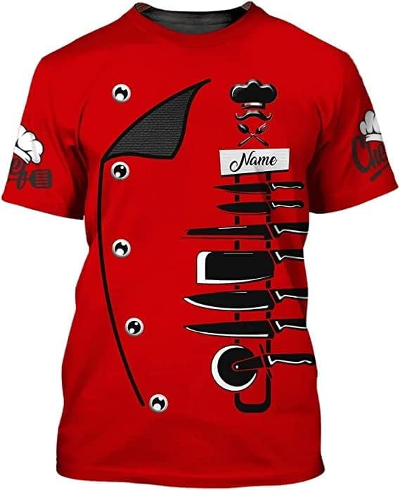 Personalized Chef Shirt Master Chef 3D Shirts Chef Gifts Custom Name ...