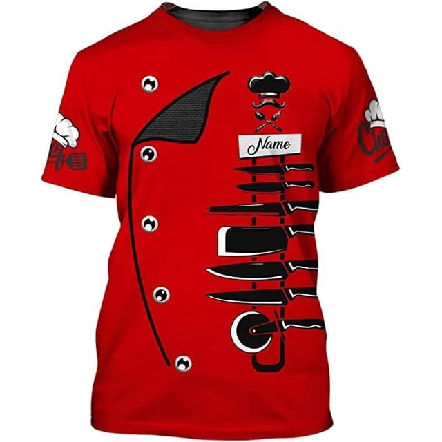 Personalized Chef Shirt Master Chef 3D Shirts Chef Gifts Custom Name ...