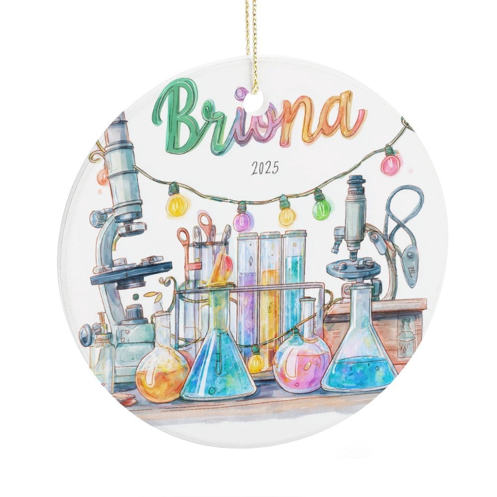 Personalized Chemistry Ceramics Ornaments Chemical Laboratory Equipment ...