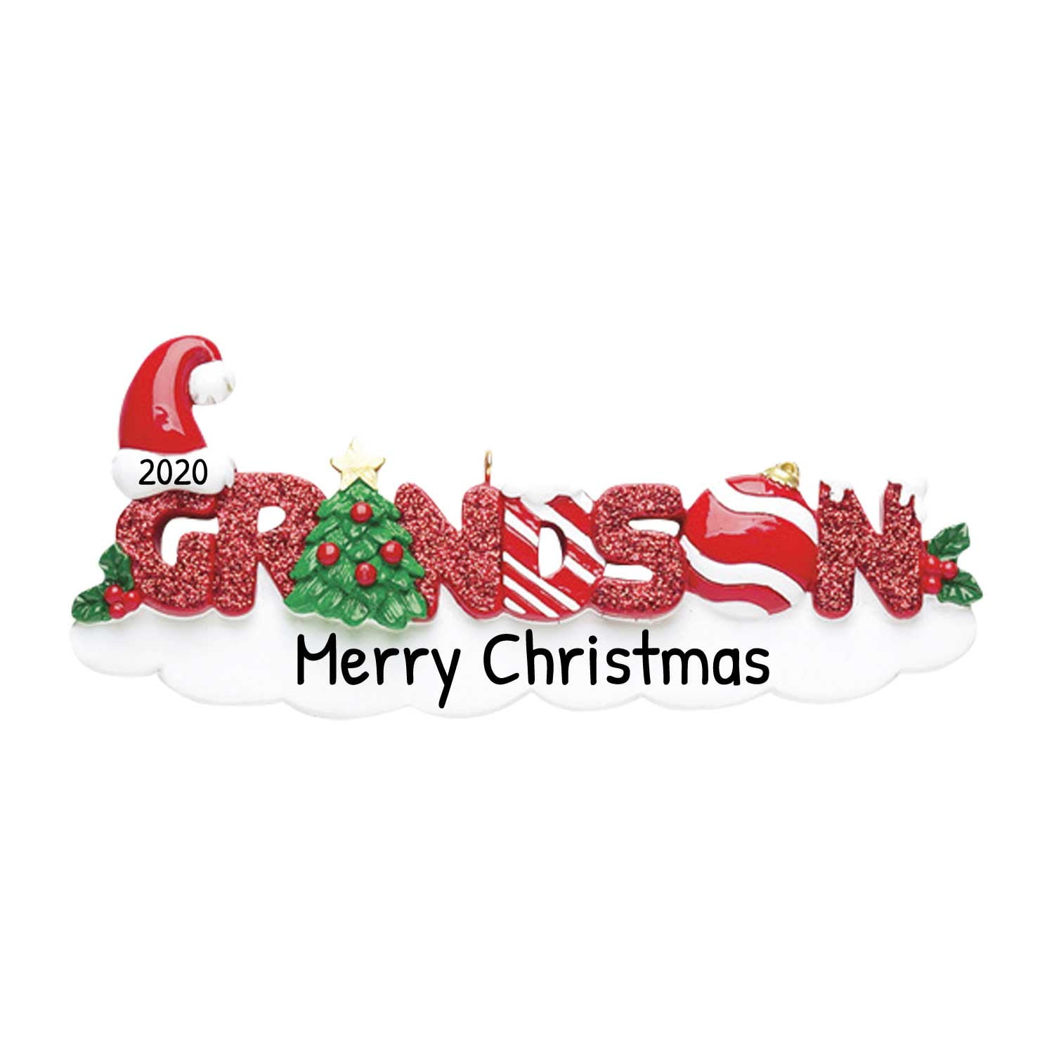Personalized Children Christmas Ornament 2024 - First Time Grandparents Gifts 2024 - Grandson ...
