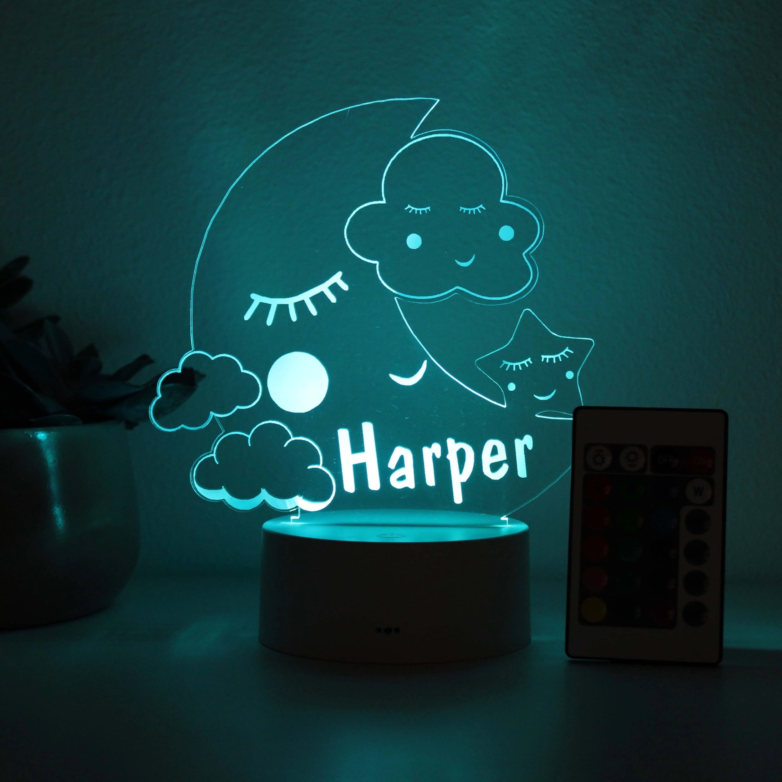 Personalized Children's Night Lights | Moon - Walmart.com