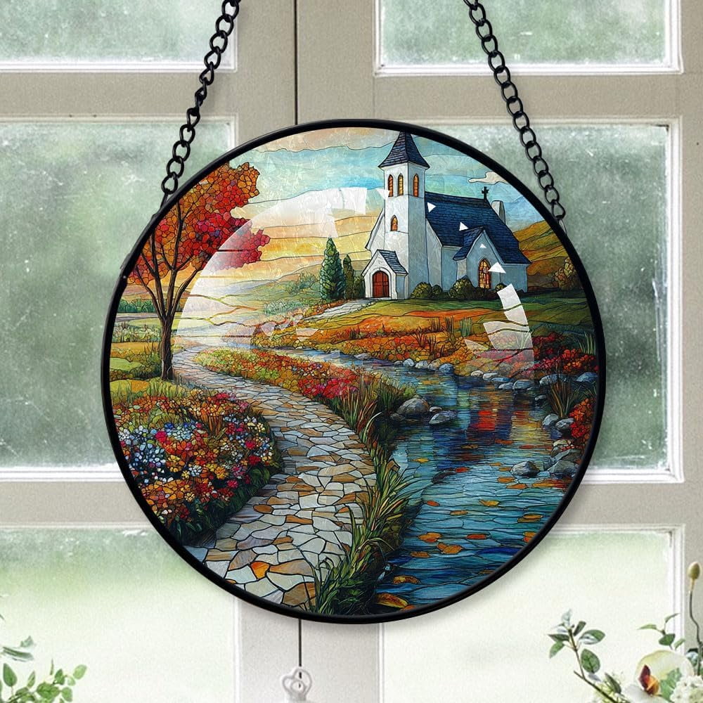 Personalized Christian Church Suncatcher Stained Glass, Christian ...